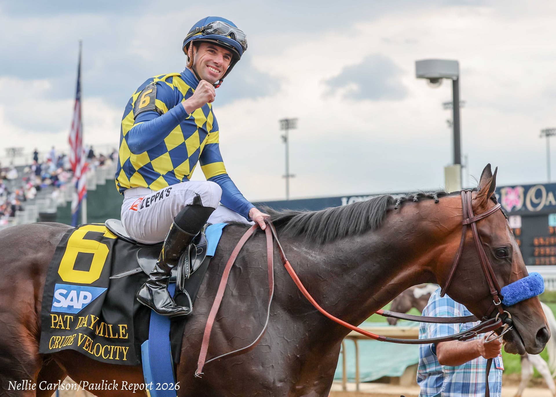 Crude Velocity Outlasts Englishman In Stakes-Record Pat Day Mile ...