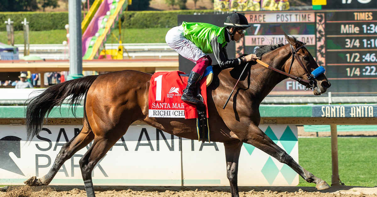 Richi Takes Santa Maria In Gate-To-Wire Romp - Paulick Report | Latest ...