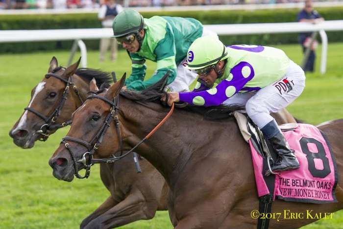 New Money Honey Leads Chad Brown Trifecta In Belmont Oaks - Paulick ...