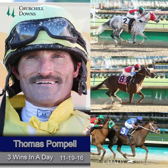 'Great Day': Thomas Pompell Rides Three Winners Saturday At Churchill ...