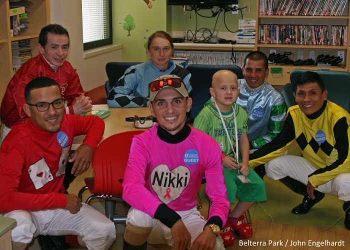Belterra Park Jockeys Visit Cincinnati Children's Hospital Cancer Ward ...