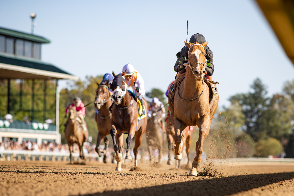 Zeitlos Slips Through On Rail To Win Thoroughbred Club Of America ...