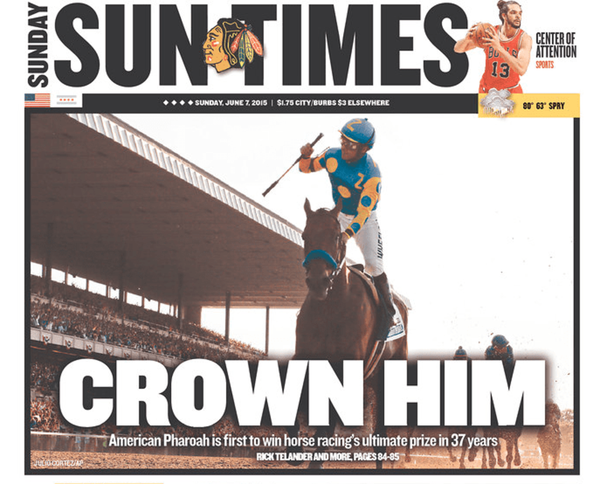 Read All About It: American Pharoah's Front Page Headlines - Paulick ...