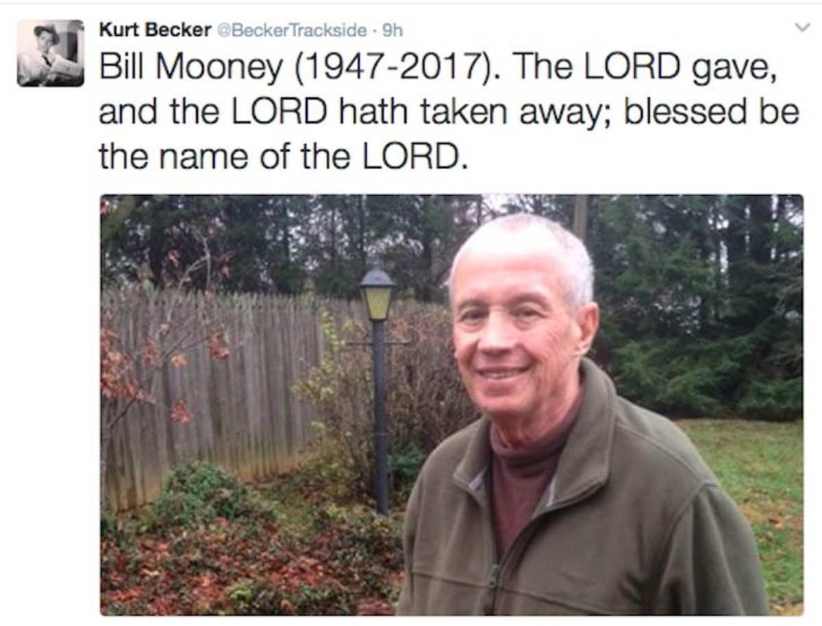 Eclipse Award Winning Writer, Racing Historian Bill Mooney Dead ...