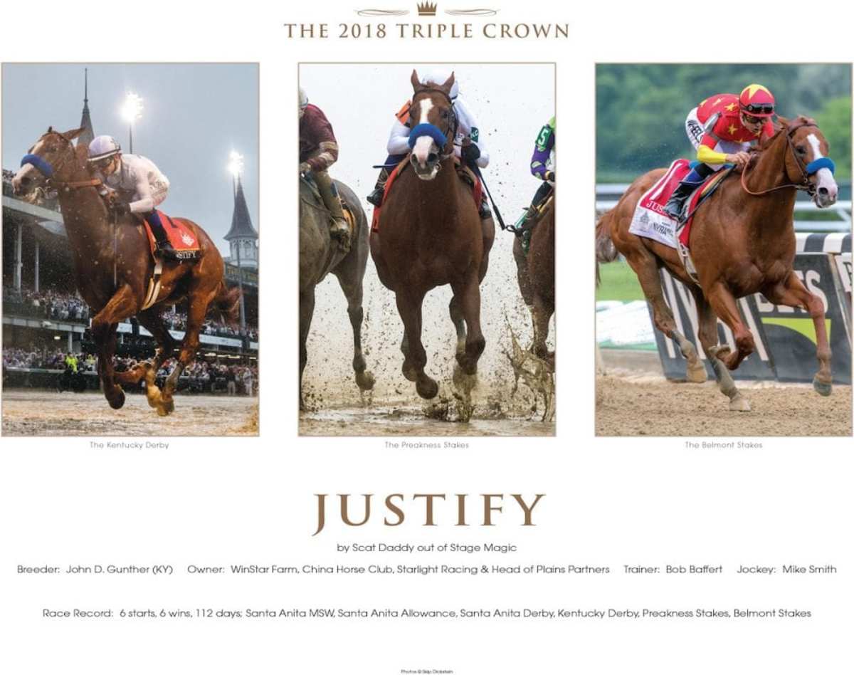 Justify Triple Crown Poster Giveaway To First 4,000 Paid Admissions ...