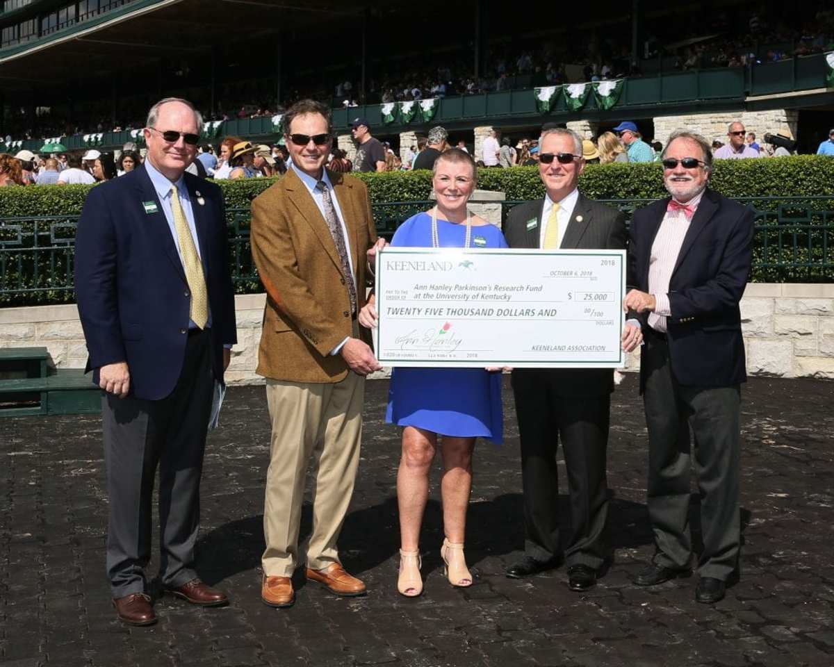 Keeneland Association Donates $25,000 To Ann Hanley Parkinson's ...