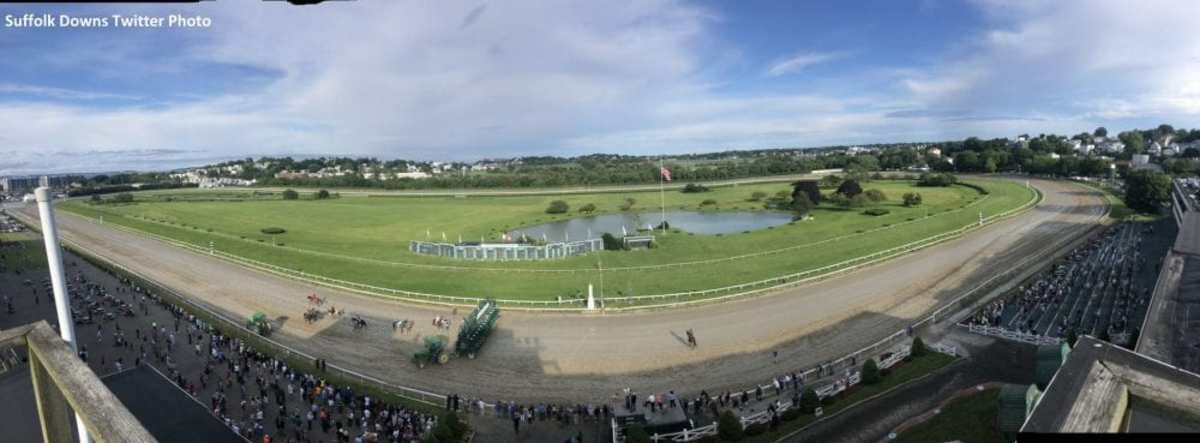 Suffolk Downs Grandstand Engulfed By Six-Alarm Fire - Paulick Report ...
