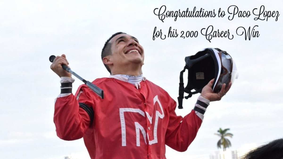 Lopez Rides 2000th Winner Sunday At Gulfstream - Paulick Report ...