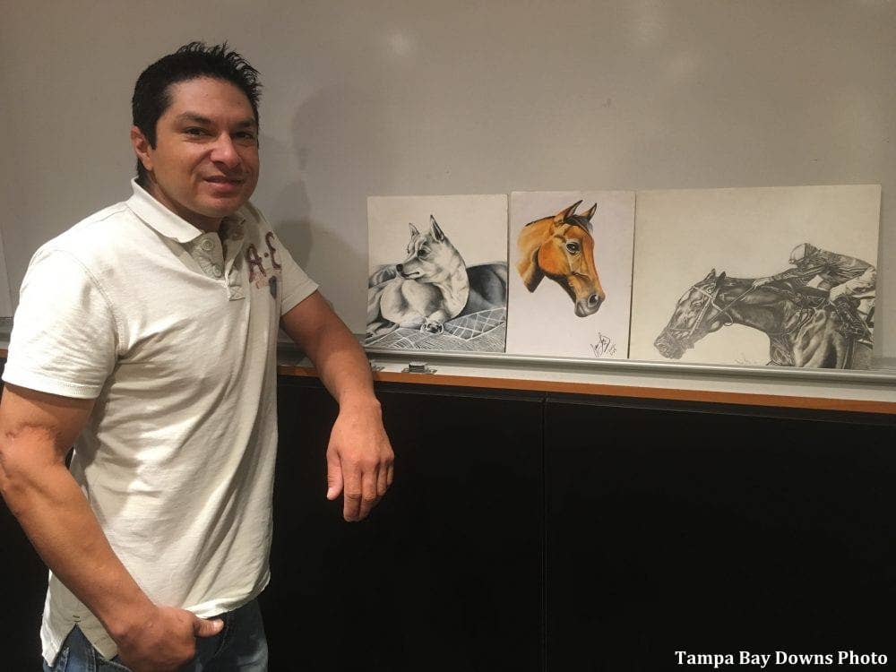 Retired Jockey Lopez Turns To Art To Help Fill Void - Paulick Report ...