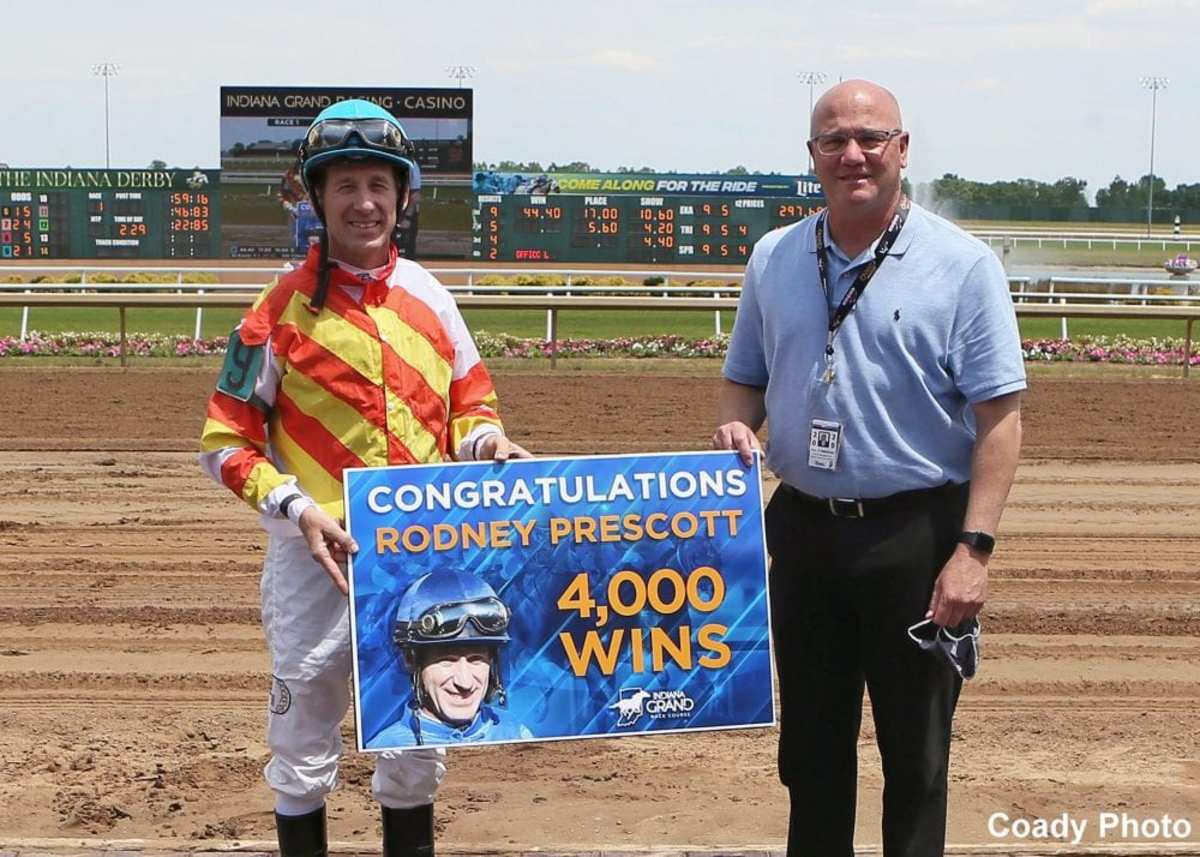Thoroughbred, Quarter Horse Jockey Rodney Prescott Records 4,000th ...