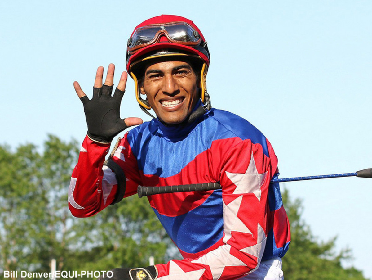 Jockey Isaac Castillo Celebrates Five-Win Day At Monmouth Park ...
