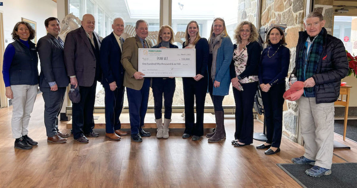 Pennsylvania Horse Breeders Donate $150,000 To Penn Vet New Bolton ...