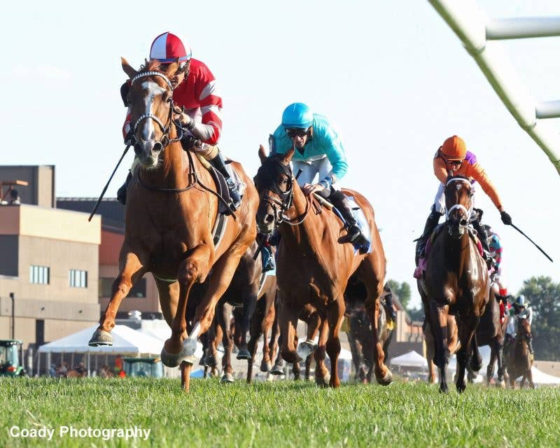 Freydis The Red Takes Dueling Grounds Oaks In Record Time - Paulick ...