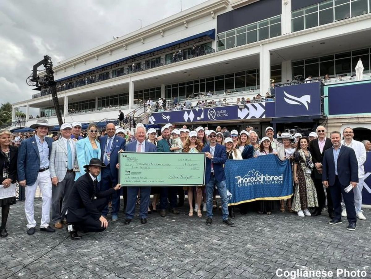 1/ST Donates $50,000 To Thoroughbred Aftercare Alliance During Pegasus ...