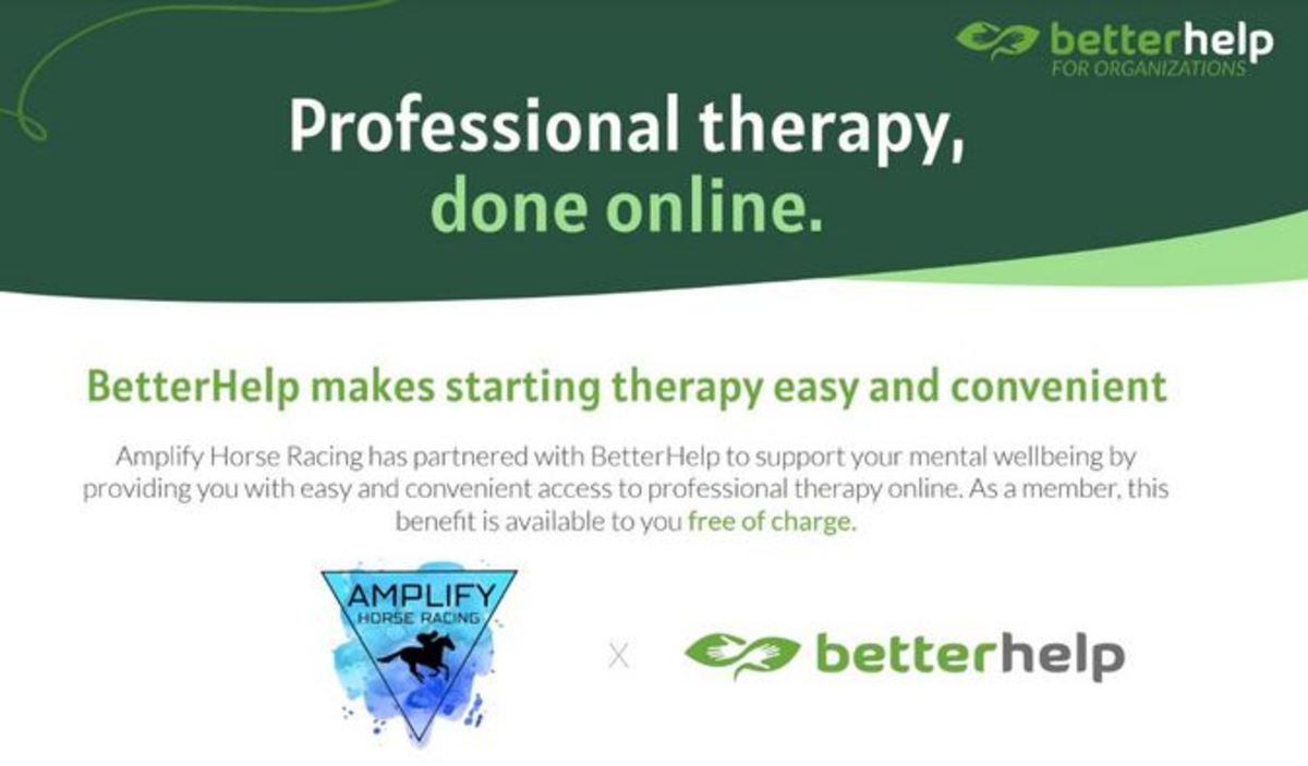 Equine Industry Members Can Get One Month Free Therapy Via Amplify ...