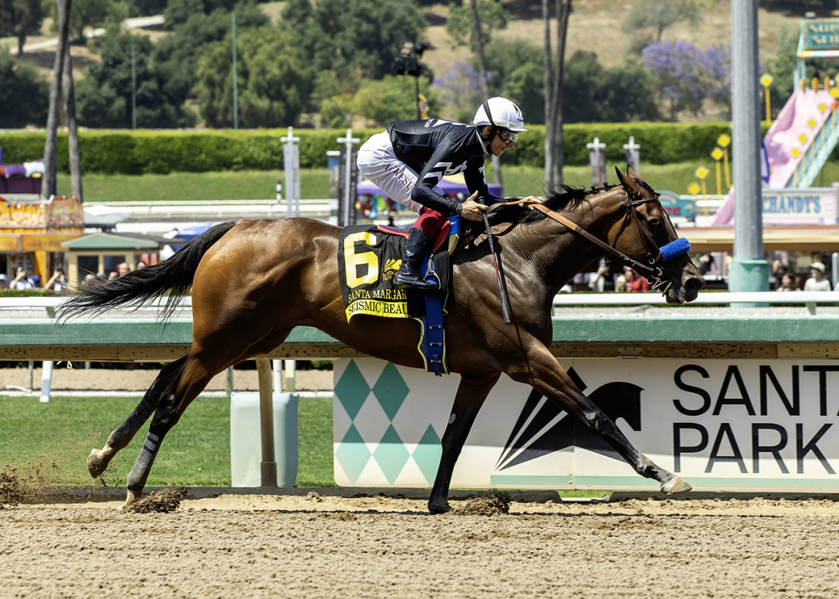 Seismic Beauty Sizzles In Santa Margarita In Stakes Debut, Leads 1-2 Finish For Bob Baffert ...