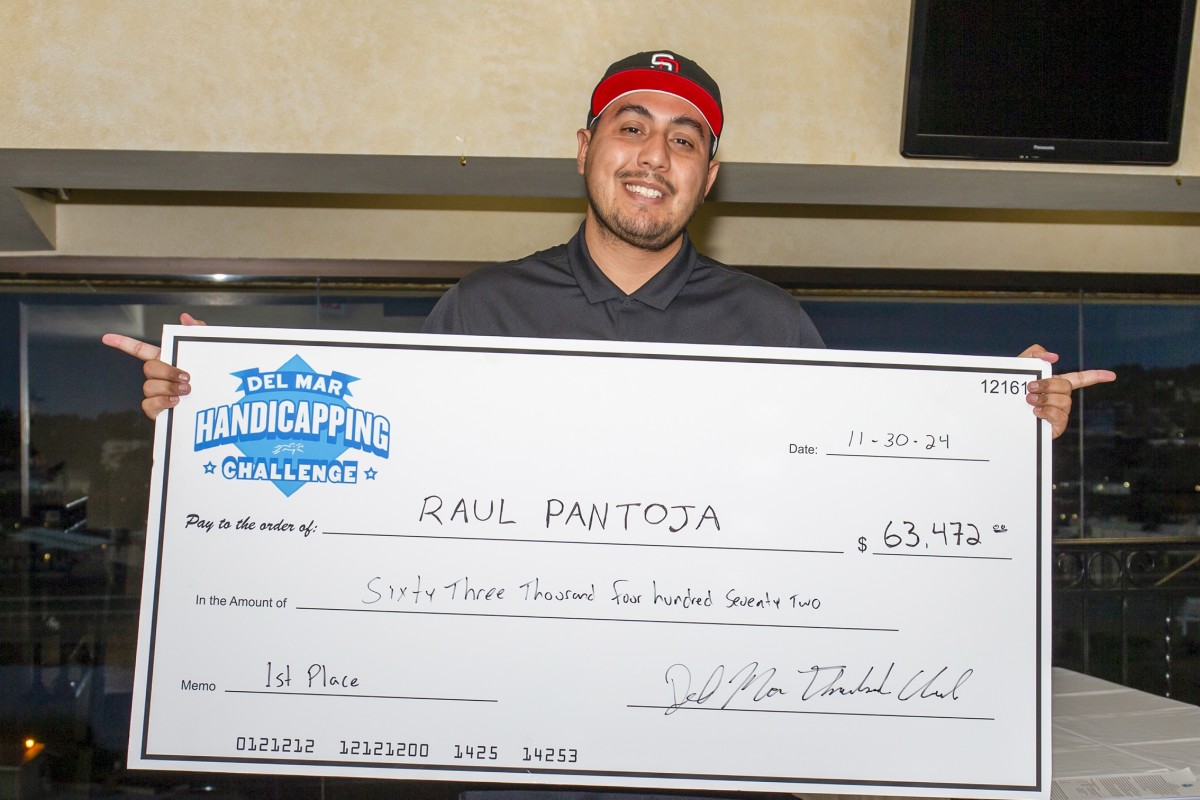 Raul Pantoja Wins Del Mar's Fall Handicapping Challenge With Big ...