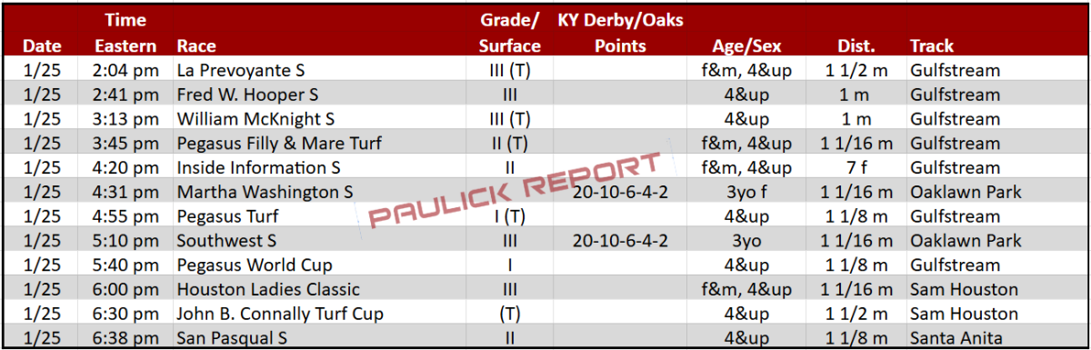 Weekend Lineup: Pegasus Series Brings Top Talent To South Florida ...