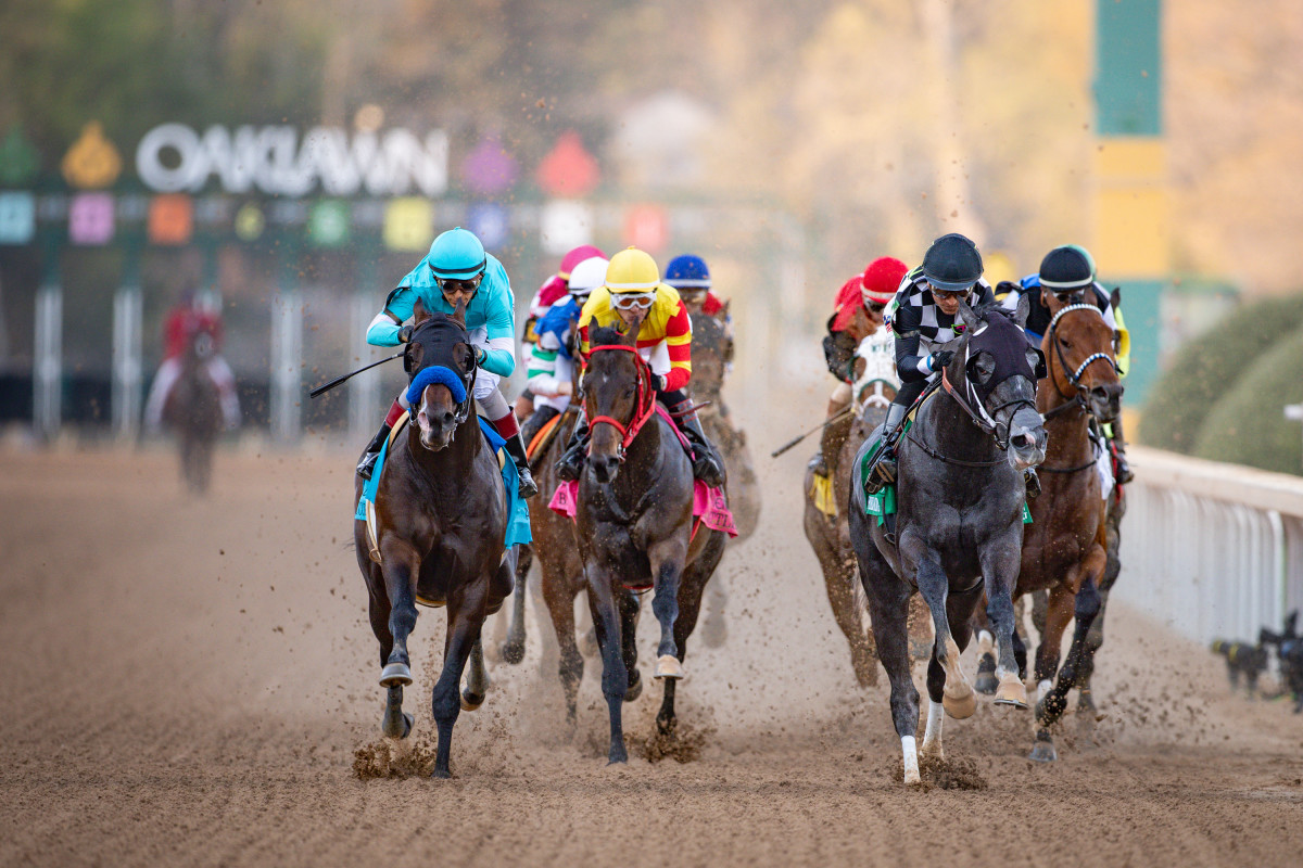 Sandman Rolls Past Cornucopian, Coal Battle In Arkansas Derby - Paulick ...