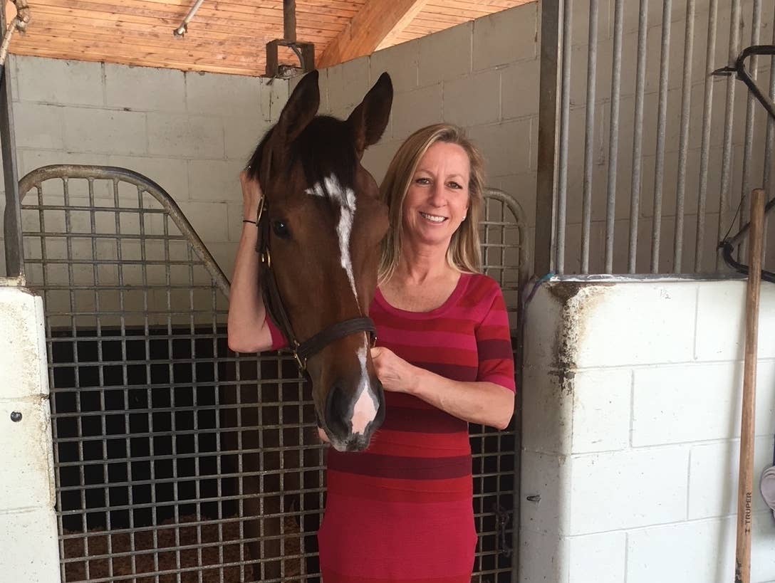 Leah Gyarmati Saddles First Runner After Giving Up Training License In ...